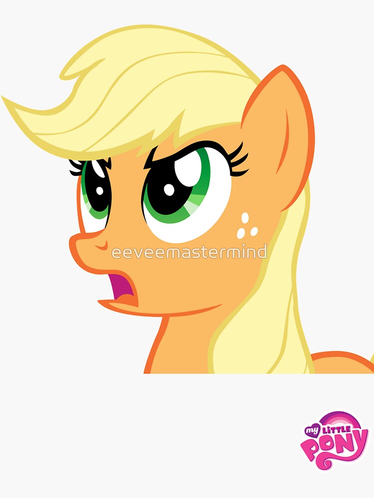 "Applejack " Sticker by eeveemastermind | Redbubble
