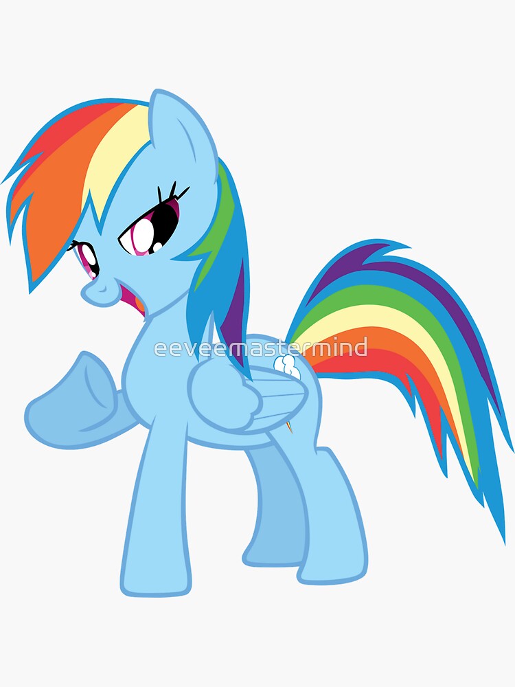 "Rainbow Dash" Sticker by eeveemastermind | Redbubble