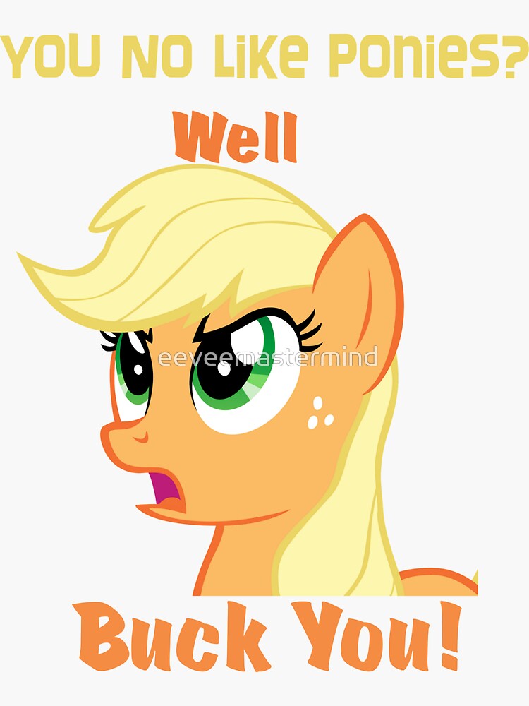 "Well Buck You!" Sticker for Sale by eeveemastermind | Redbubble