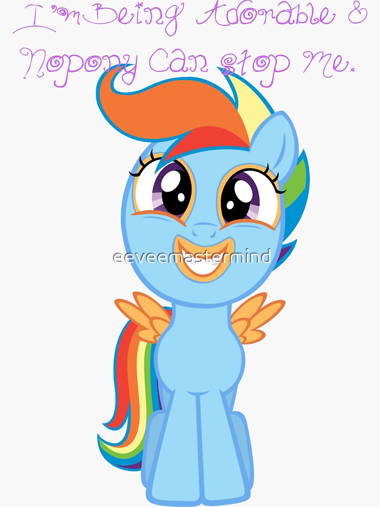 "Adorable Scootaloo" Sticker for Sale by eeveemastermind | Redbubble