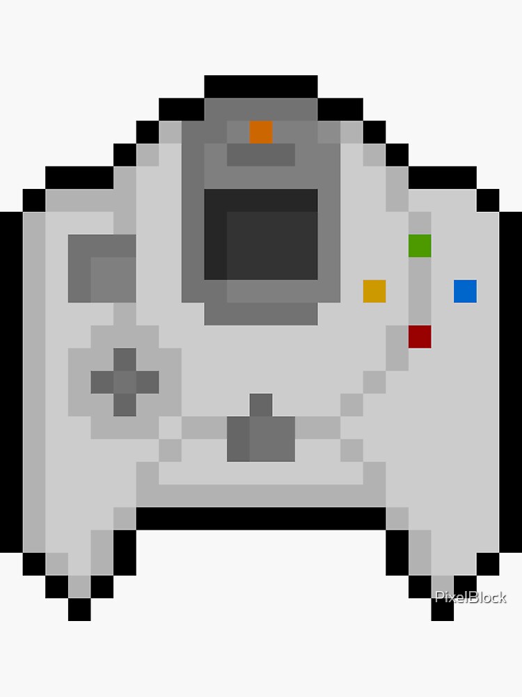 "Pixel Dreamcast Controller Sticker" Sticker for Sale by PixelBlock ...