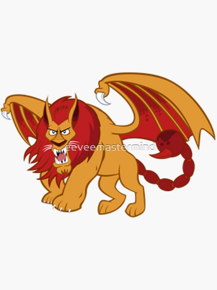 "Manticore " Sticker by eeveemastermind | Redbubble