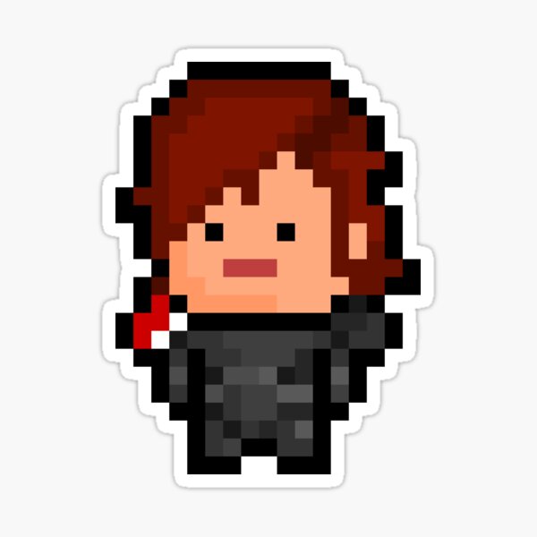 "Pixel Commander Shepard (F) Sticker" Sticker for Sale by PixelBlock ...
