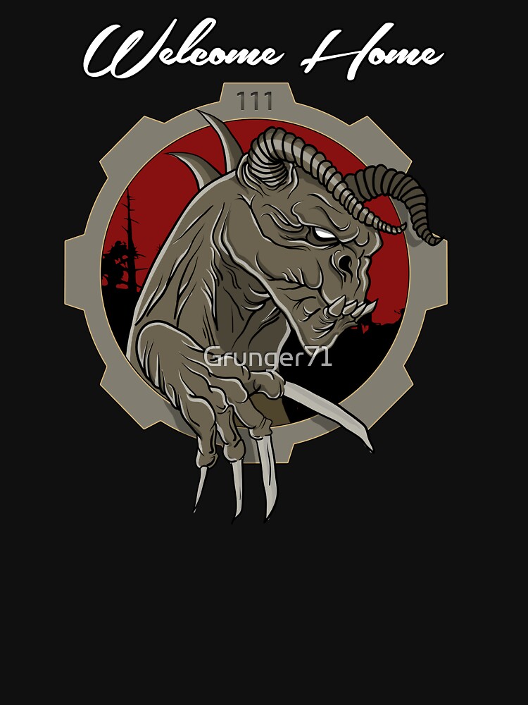 "Deathclaw" T-shirt for Sale by Grunger71 | Redbubble | fallout t ...