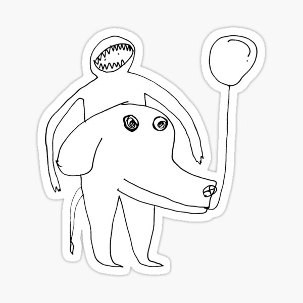 "Demon Dog" Sticker for Sale by defuma | Redbubble