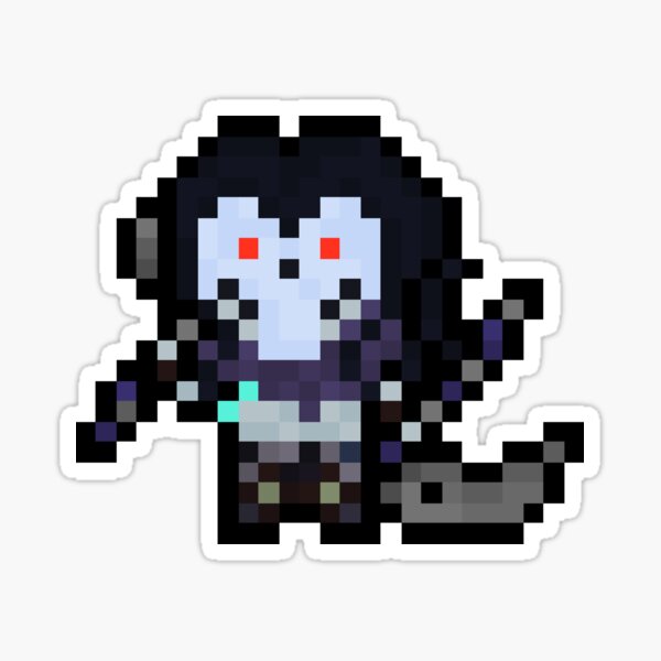 "Death, The Pixel Horseman" Sticker by Pixel-League | Redbubble