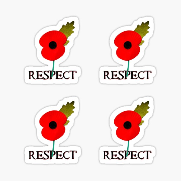 "Respect" Sticker for Sale by blackiguana | Redbubble