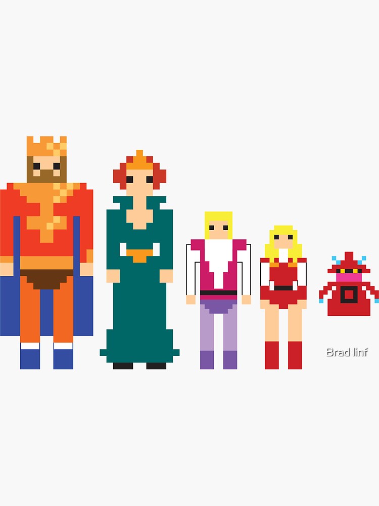 "MotU Royal Family sticker set" Sticker for Sale by Artbone | Redbubble