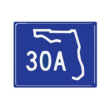 " 30A seaside sign sticker" Sticker for Sale by chloechristianm | Redbubble