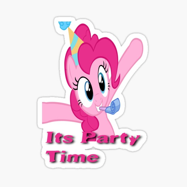 "Pinkie Pie Party Time" Sticker by eeveemastermind | Redbubble