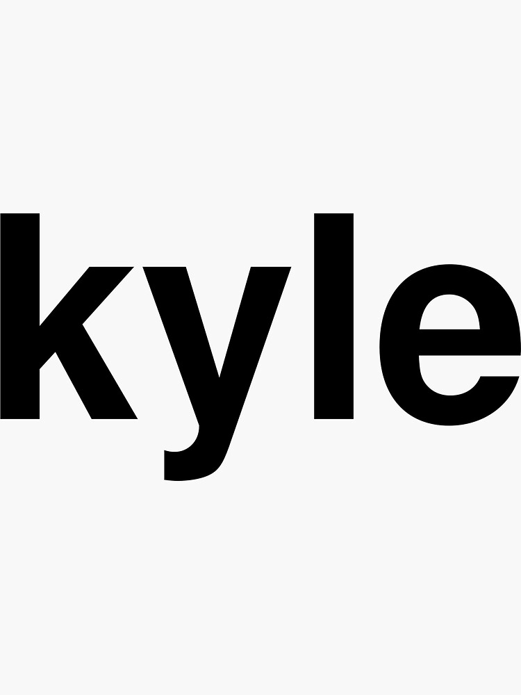 "kyle" Sticker for Sale by ninov94 | Redbubble