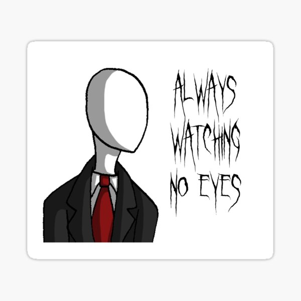 "Slenderman Sticker" Sticker for Sale by Dethkira | Redbubble