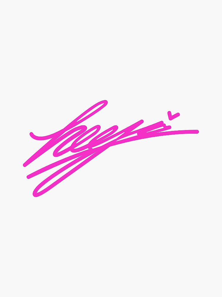 "HEEJIN SIGNATURE" Sticker for Sale by velvetmoonlab | Redbubble