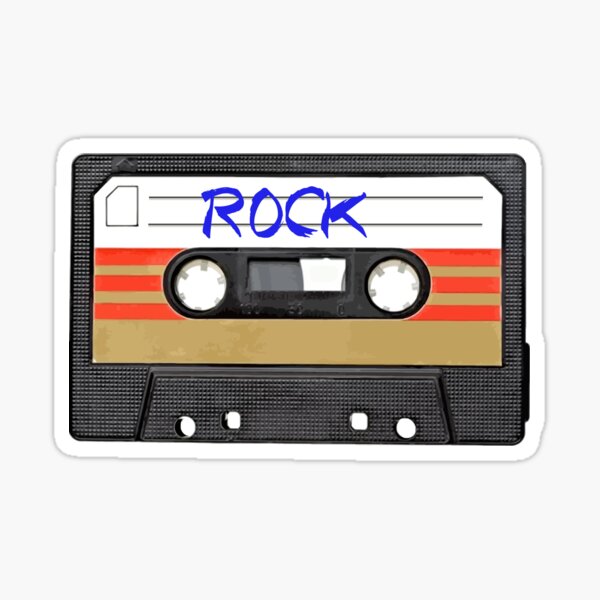 "Rock and Roll music cassette" Sticker for Sale by RestlessSoul | Redbubble