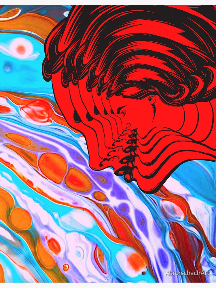 "Face Forward" Sticker for Sale by AbrorschachArt | Redbubble