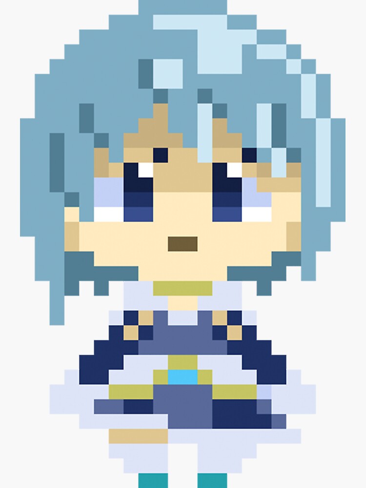 "Sayaka Pixels Sticker" Sticker for Sale by Astrotoast | Redbubble
