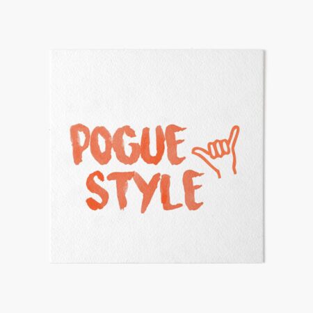 "Pogue Style" Art Board Print for Sale by mutualletters | Redbubble