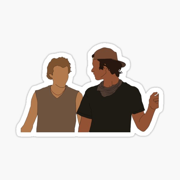 "JJ and John B OBX" Sticker for Sale by Jayleen Meza | Redbubble