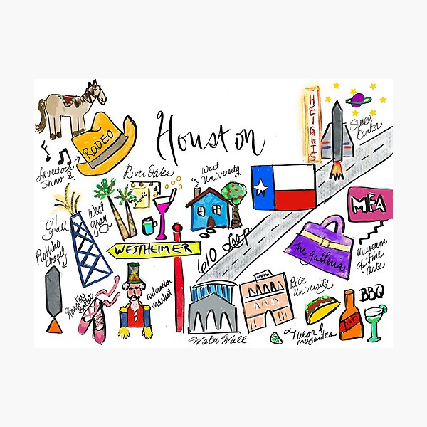 "Houston Iconography | Houston Favorites | Houston City | Houston Icons ...