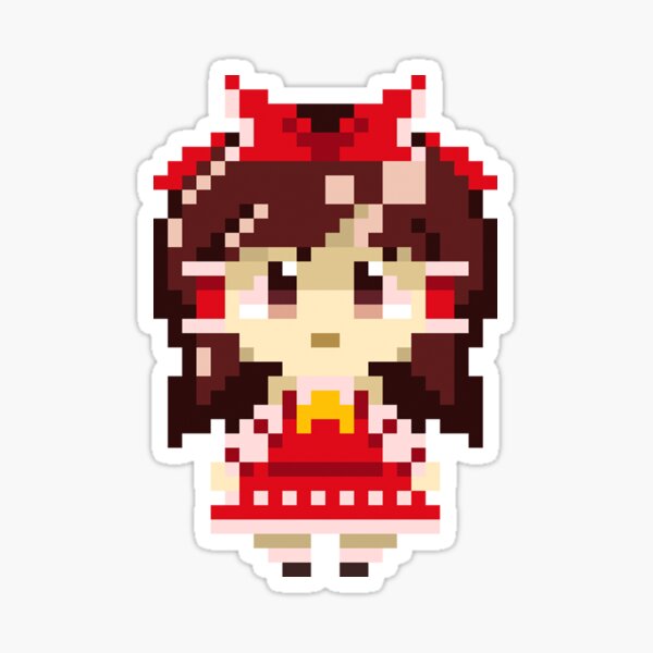 "Reimu Hakurei" Sticker for Sale by Astrotoast | Redbubble