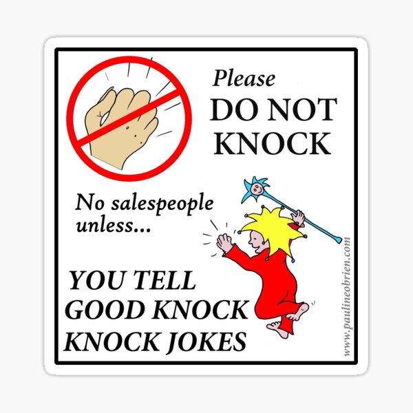 "Do Not Knock" Sticker for Sale by paulinegsmj | Redbubble