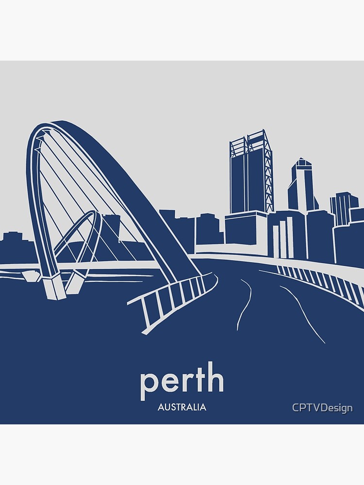 "Iconic Perth" Art Print by CPTVDesign | Redbubble