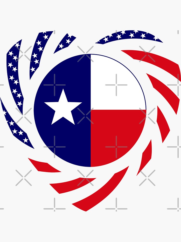 "Texan American Murican Patriot Flag Series (Heart)" Sticker by ...