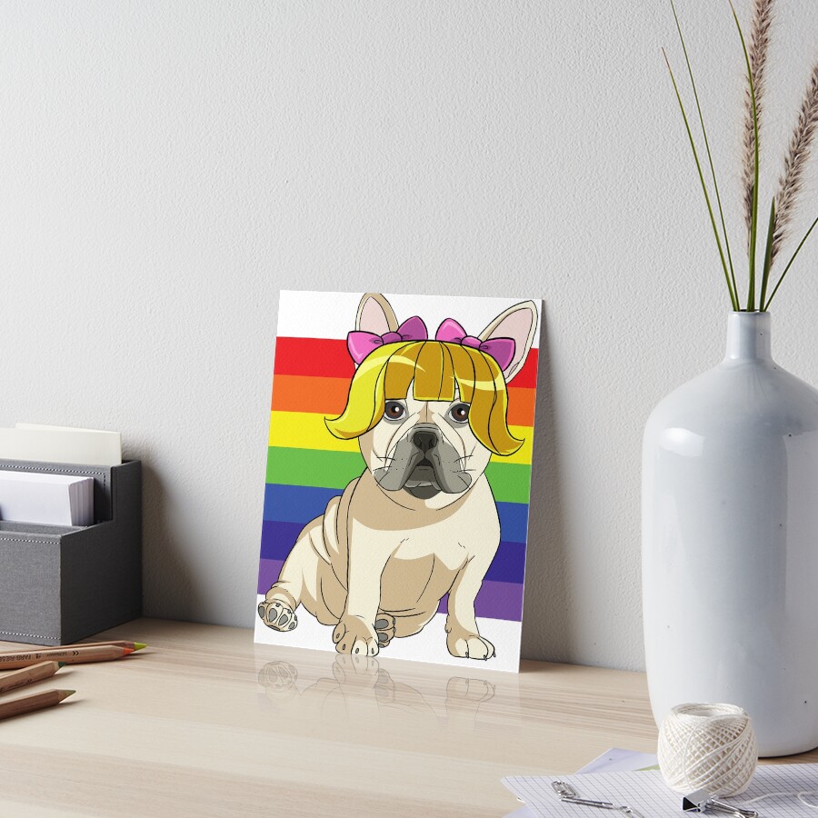 "Pride Month Drag Queen Pug" Art Board Print by Nosek1ng | Redbubble