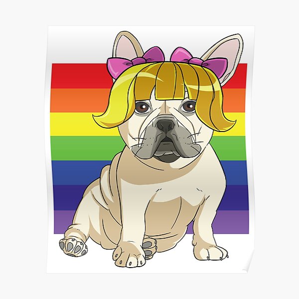 "Pride Month Drag Queen Pug" Poster for Sale by Nosek1ng | Redbubble