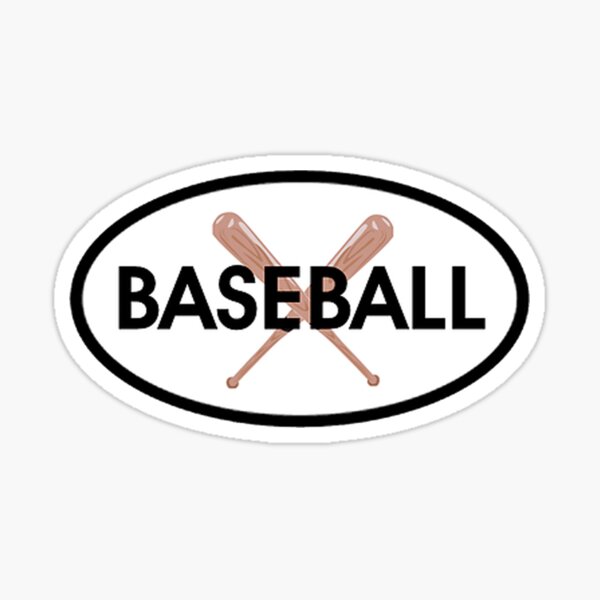 "Baseball oval" Sticker by shakeoutfitters | Redbubble