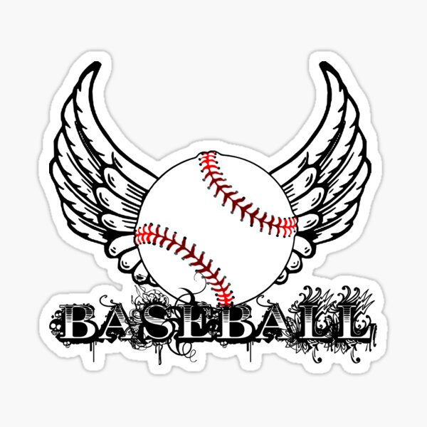 "Baseball with Wings" Sticker for Sale by shakeoutfitters | Redbubble