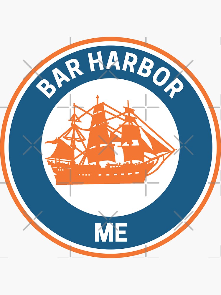 "Vintage Bar Harbor Maine" Sticker for Sale by fearcity | Redbubble