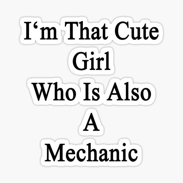 Girl Mechanic Stickers | Redbubble