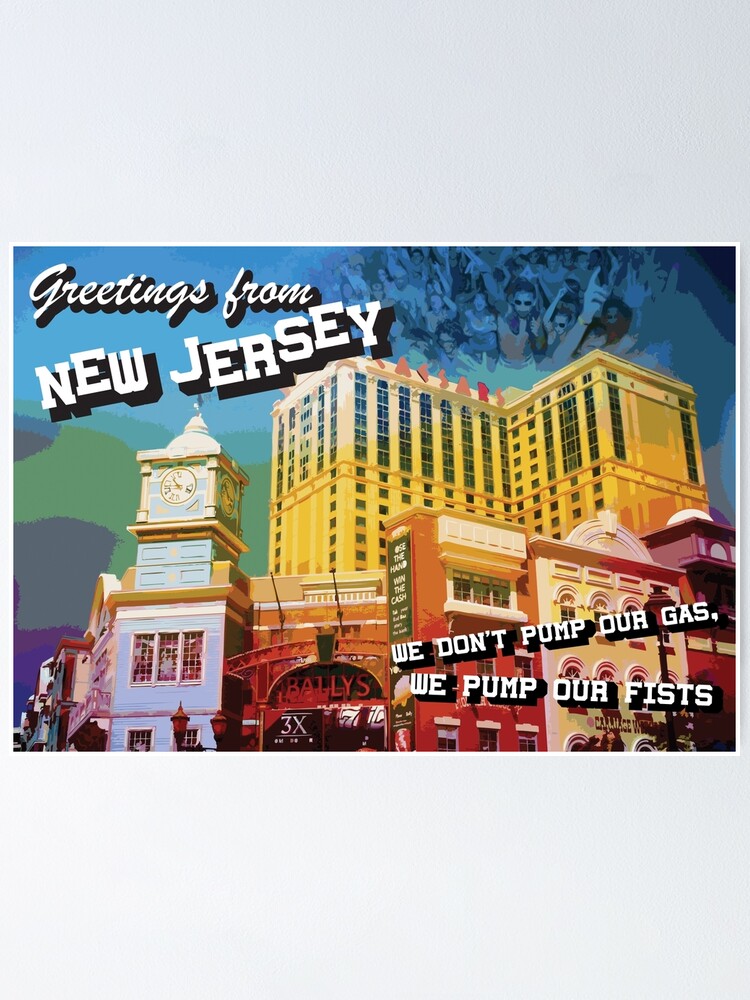 "Welcome to NJ" Poster by mlauxdesign | Redbubble