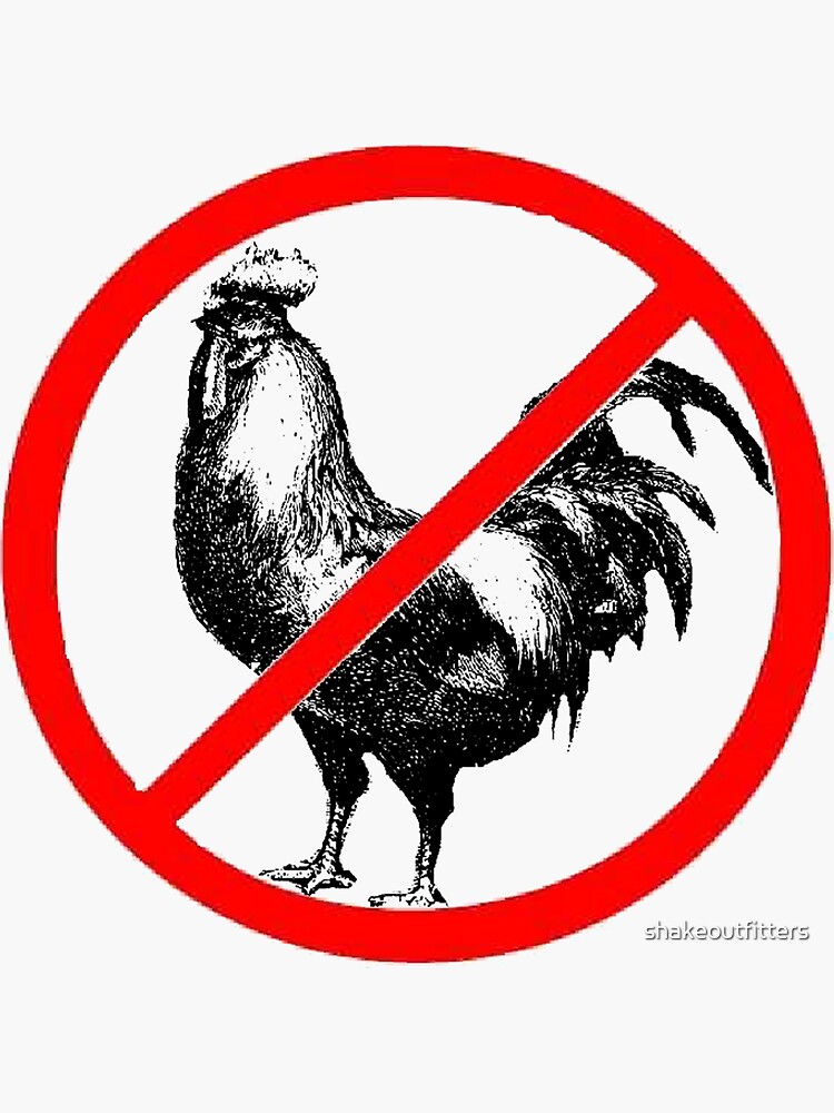 "No Rooster?!" Sticker by shakeoutfitters | Redbubble