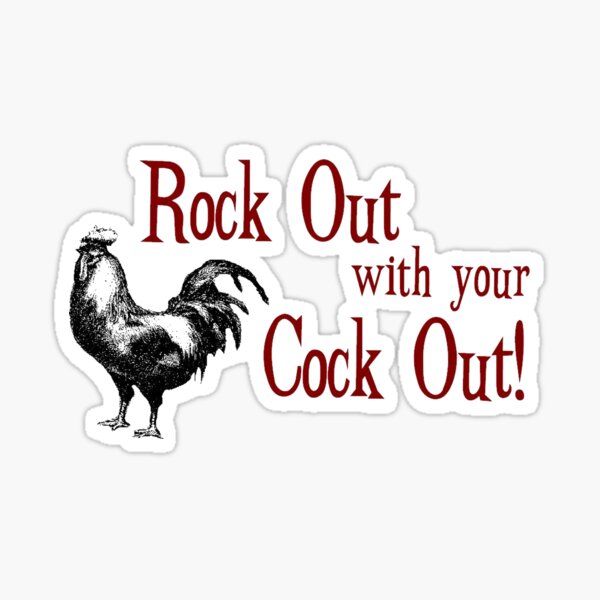 "Rock Out!" Sticker for Sale by shakeoutfitters | Redbubble