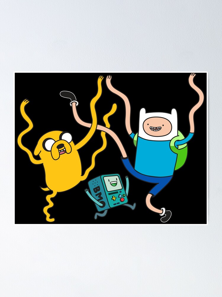 "Finn Jake BMO Party" Poster by plushism | Redbubble