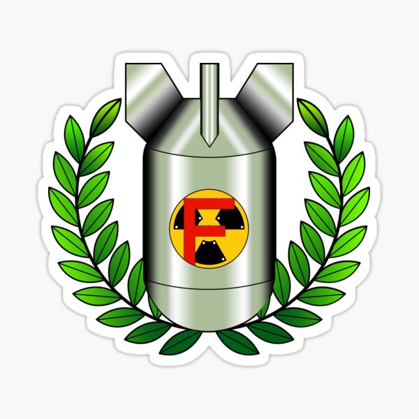 "F-Bomb Emblem" Sticker for Sale by AlexSanchezArt | Redbubble