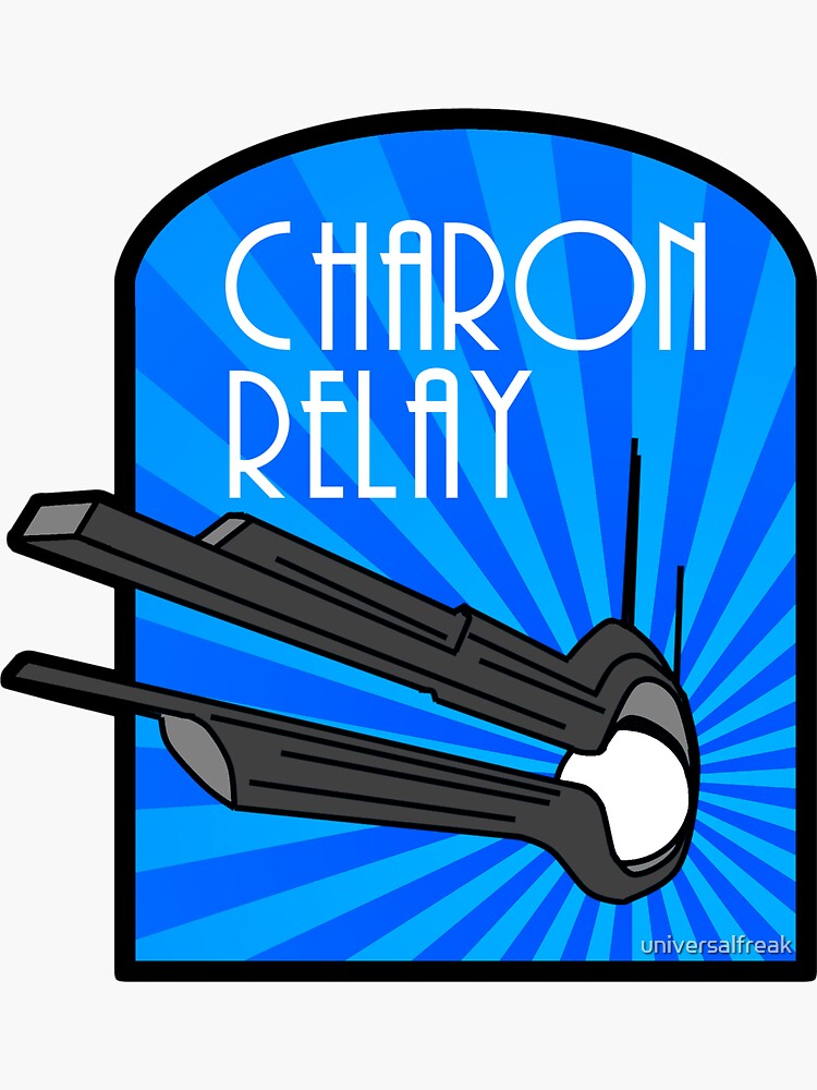 "Charon Relay Luggage Sticker Alt Colour" Sticker by universalfreak ...