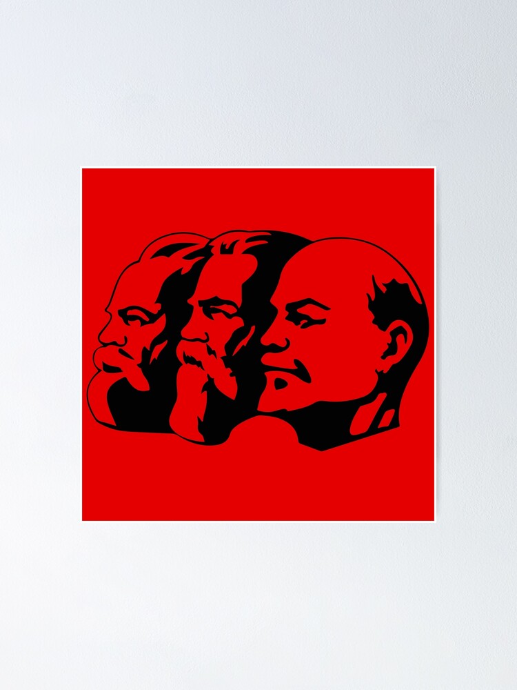 "Marx Engels Lenin" Poster for Sale by burrobilia | Redbubble