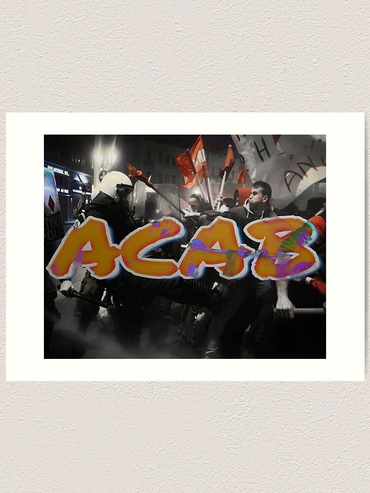 "AcAb Street Action" Art Print by AnarchistCubano | Redbubble