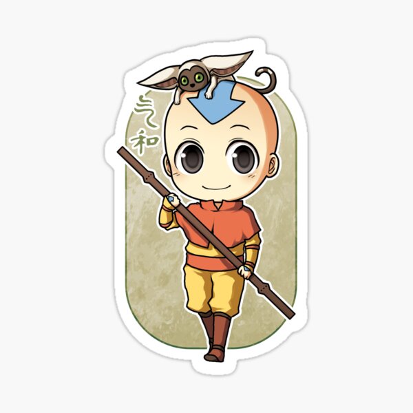 "Aang" Sticker by banafria | Redbubble