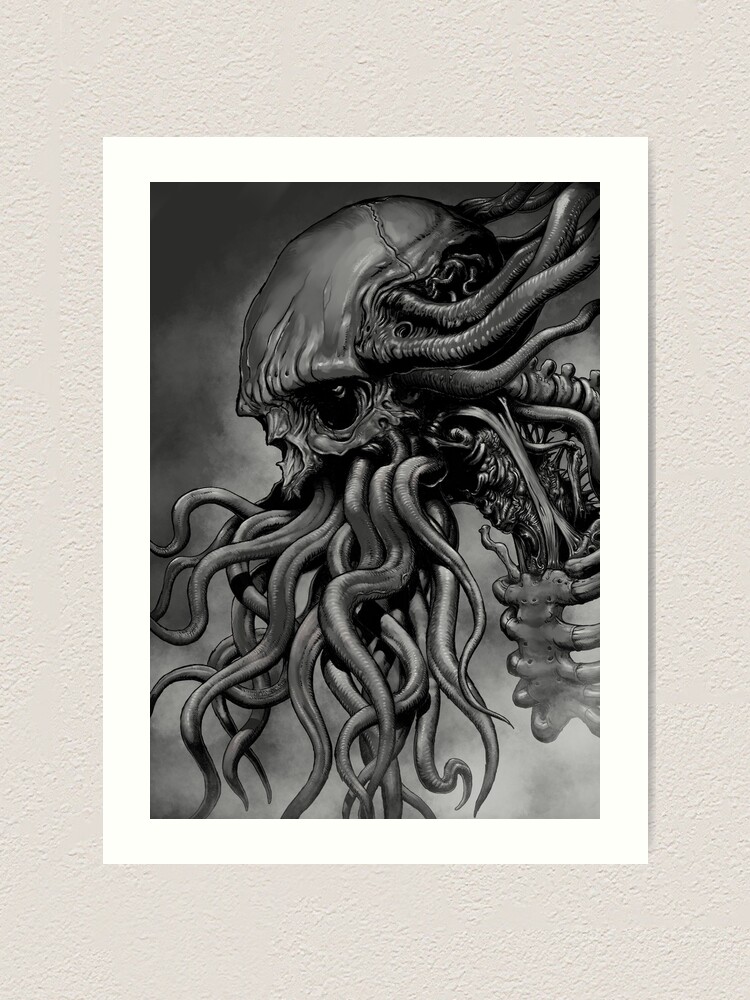 "Skull-Cthulhu" Art Print by nottsuo | Redbubble