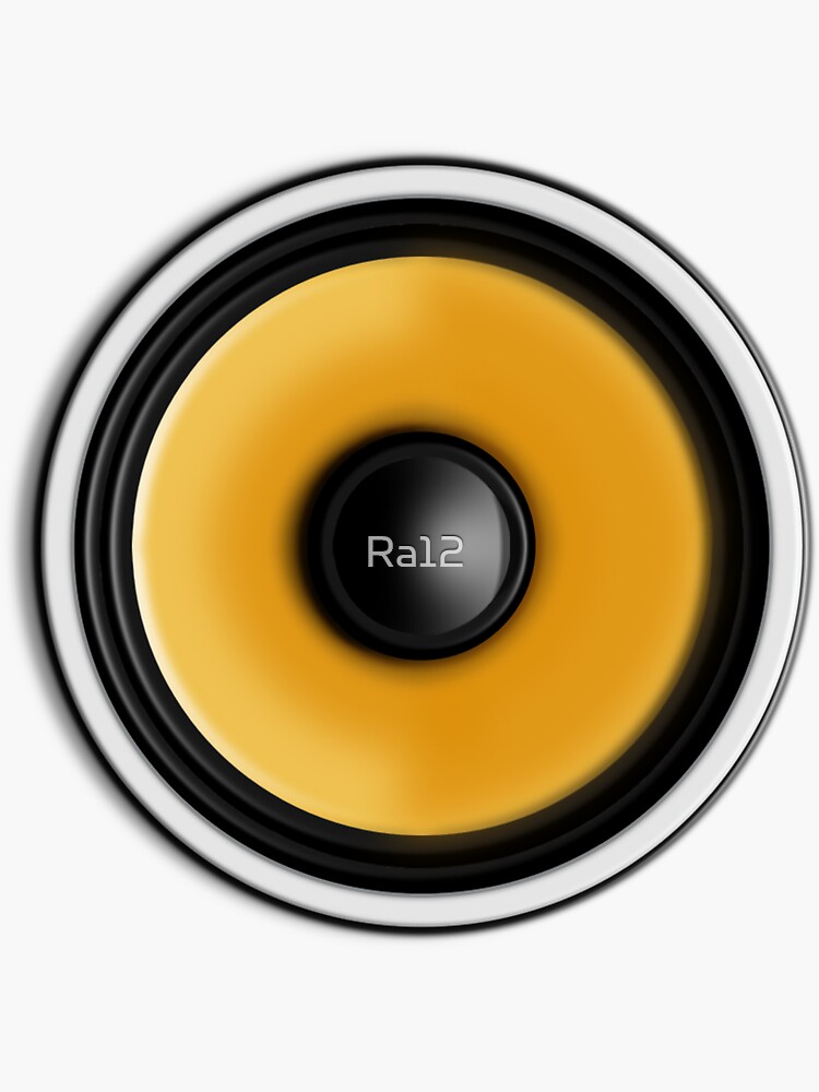 "Bass Speaker" Sticker for Sale by Ra12 | Redbubble
