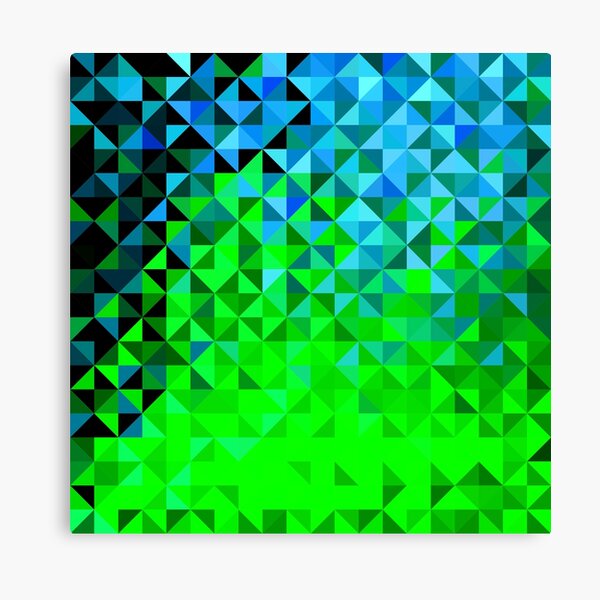 "Geometric Pattern Green Shades" Canvas Print for Sale by createdbycam ...