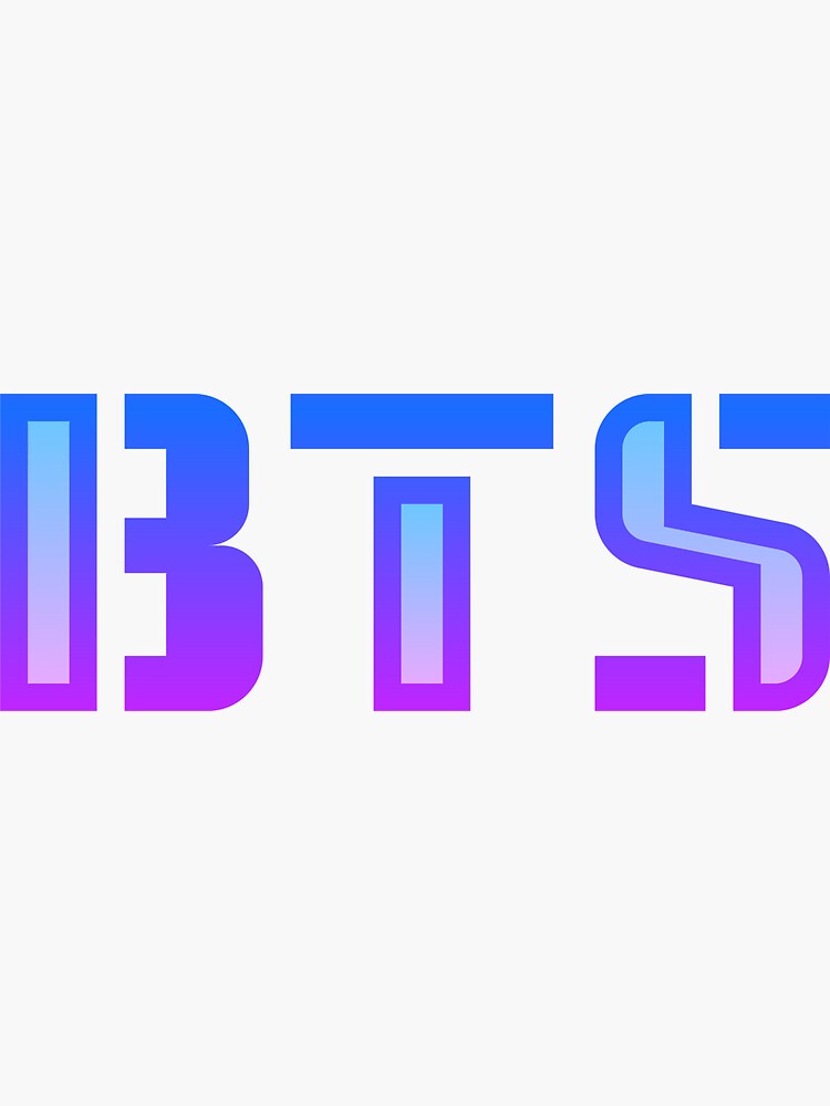 "BTS Letters Written Out" Sticker for Sale by wamy870 | Redbubble