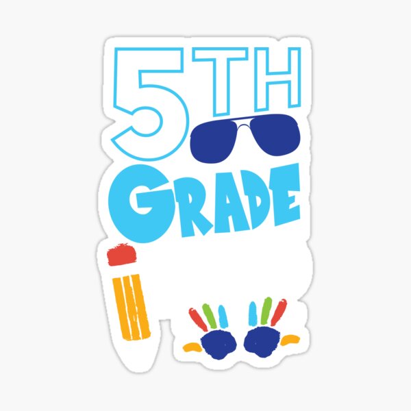 "5th Grade Swag Funny Boy Elementary School Student" Sticker for Sale ...