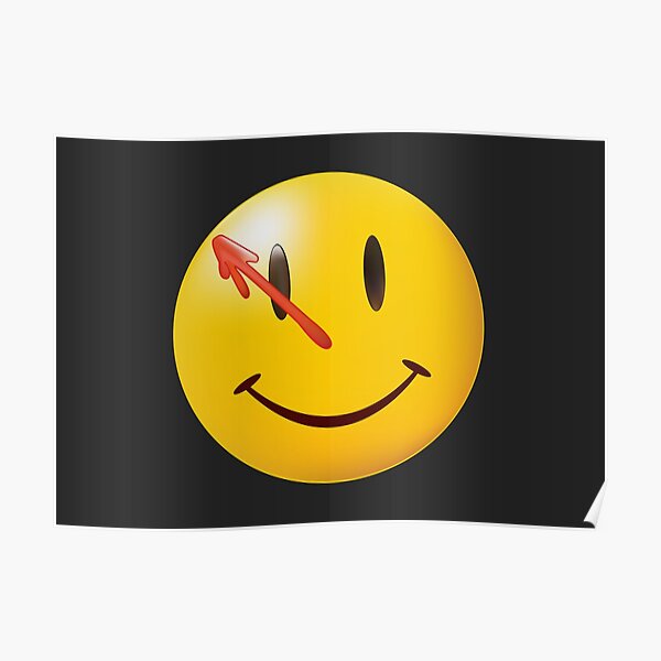 "Watchmen Happy Face Button" Poster for Sale by PedroNOVE | Redbubble