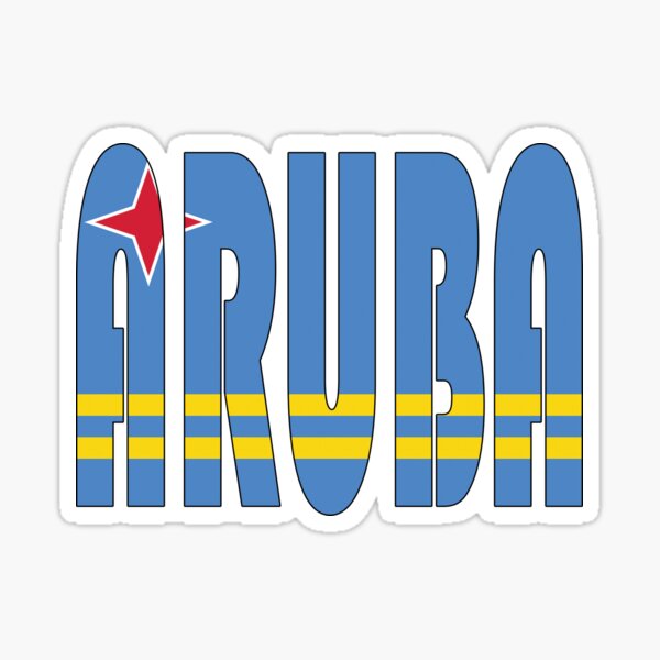 "Aruba" Sticker for Sale by uberguberman | Redbubble