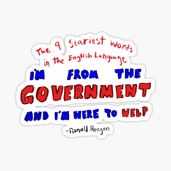 "The 9 Scariest words in the English Language" Sticker by ...